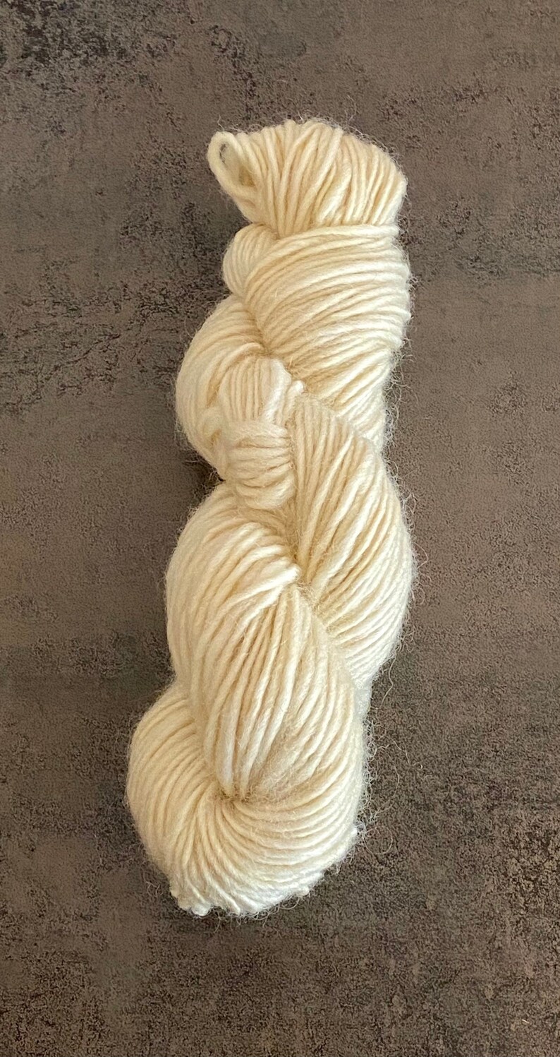 Hand-spun Merino Single Wool, Natural, Undyed, Untreated, Wool From ...