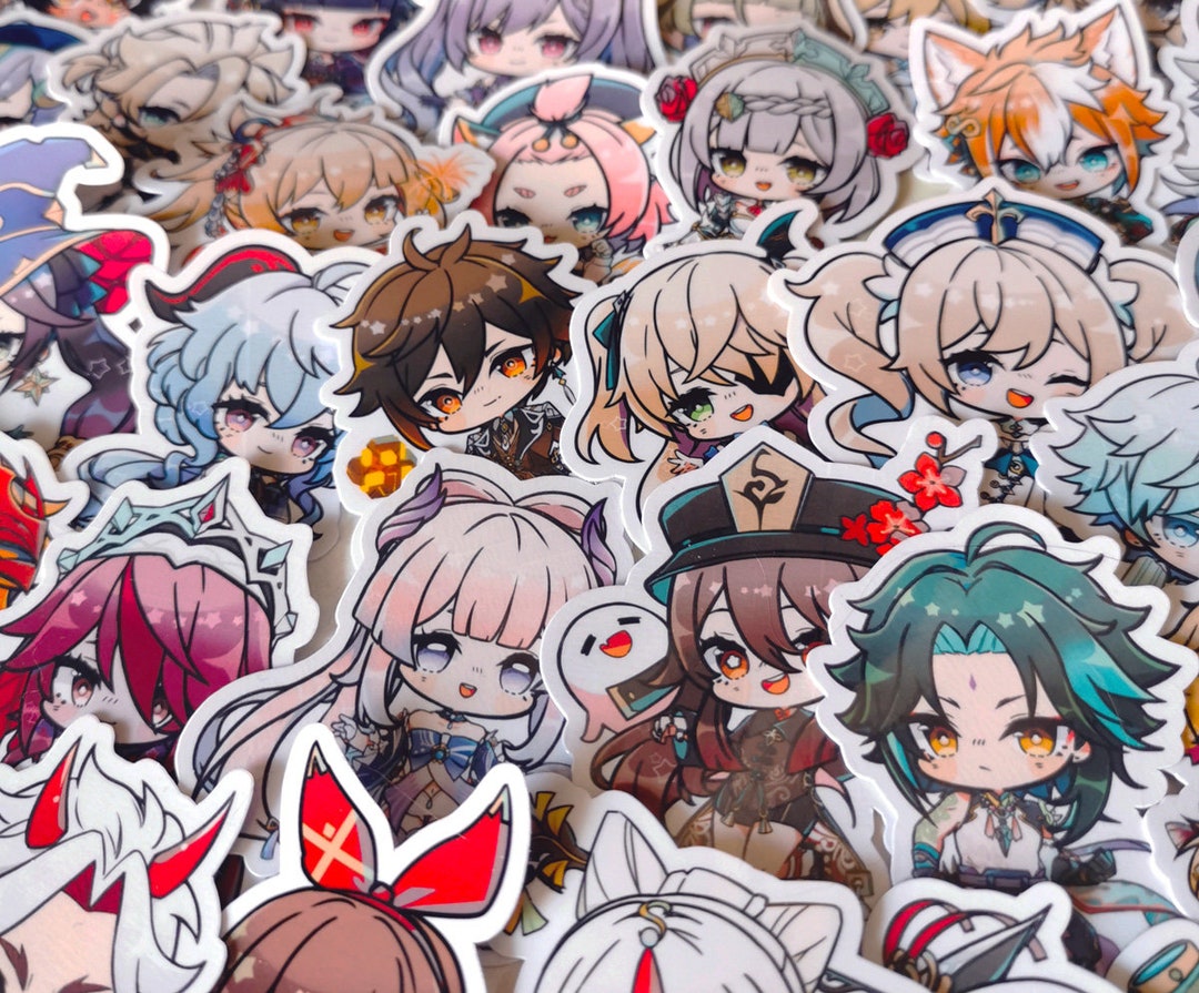 Genshin Stickers 60 Characters - Etsy