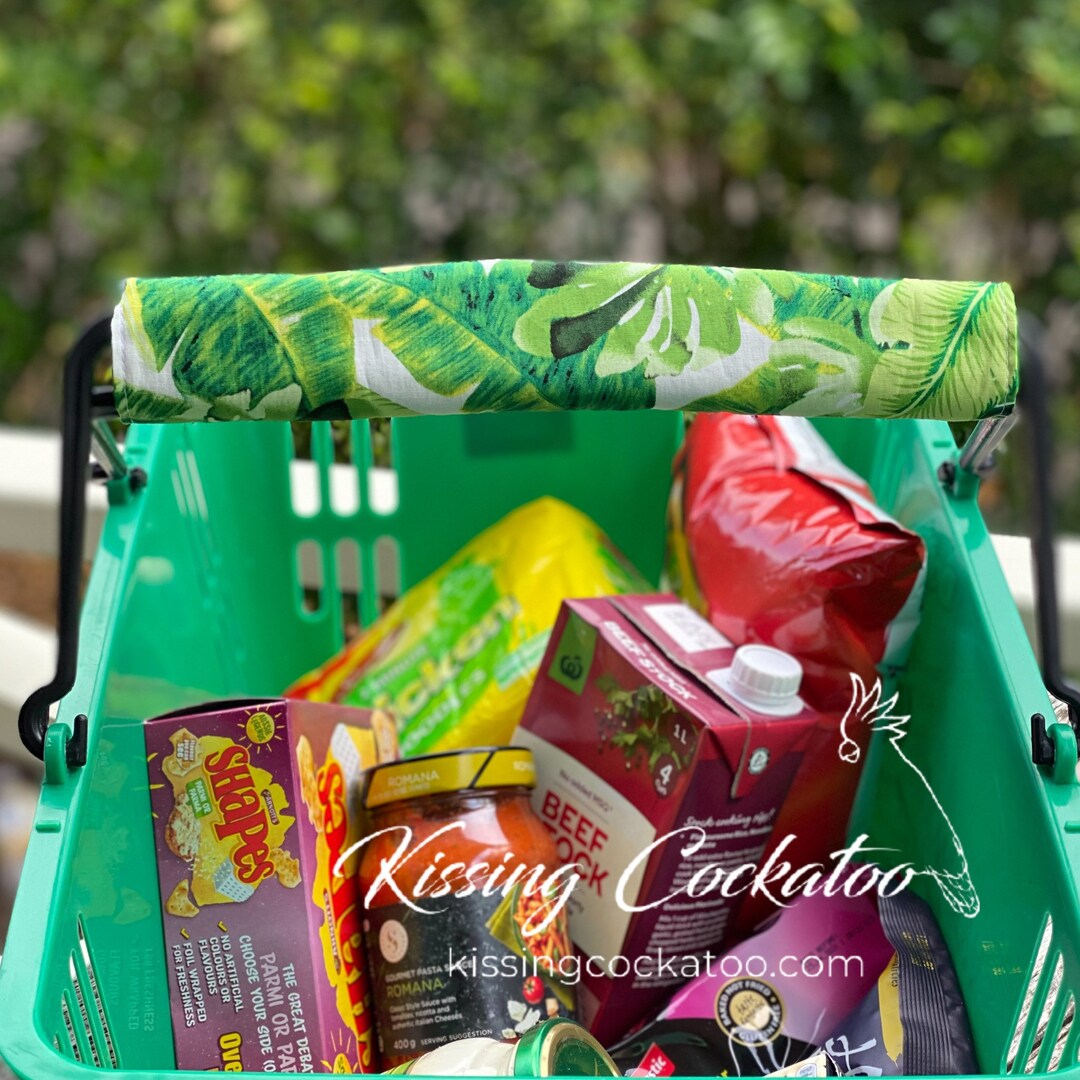 Shopping Basket / Cart Handle Cover Tropical Leaves - Etsy