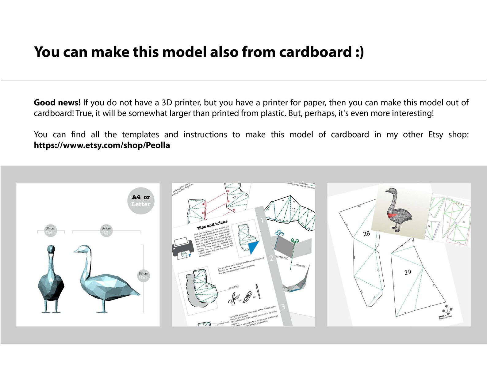 Goose 3D Model for 3D Printing. Format STL | Etsy