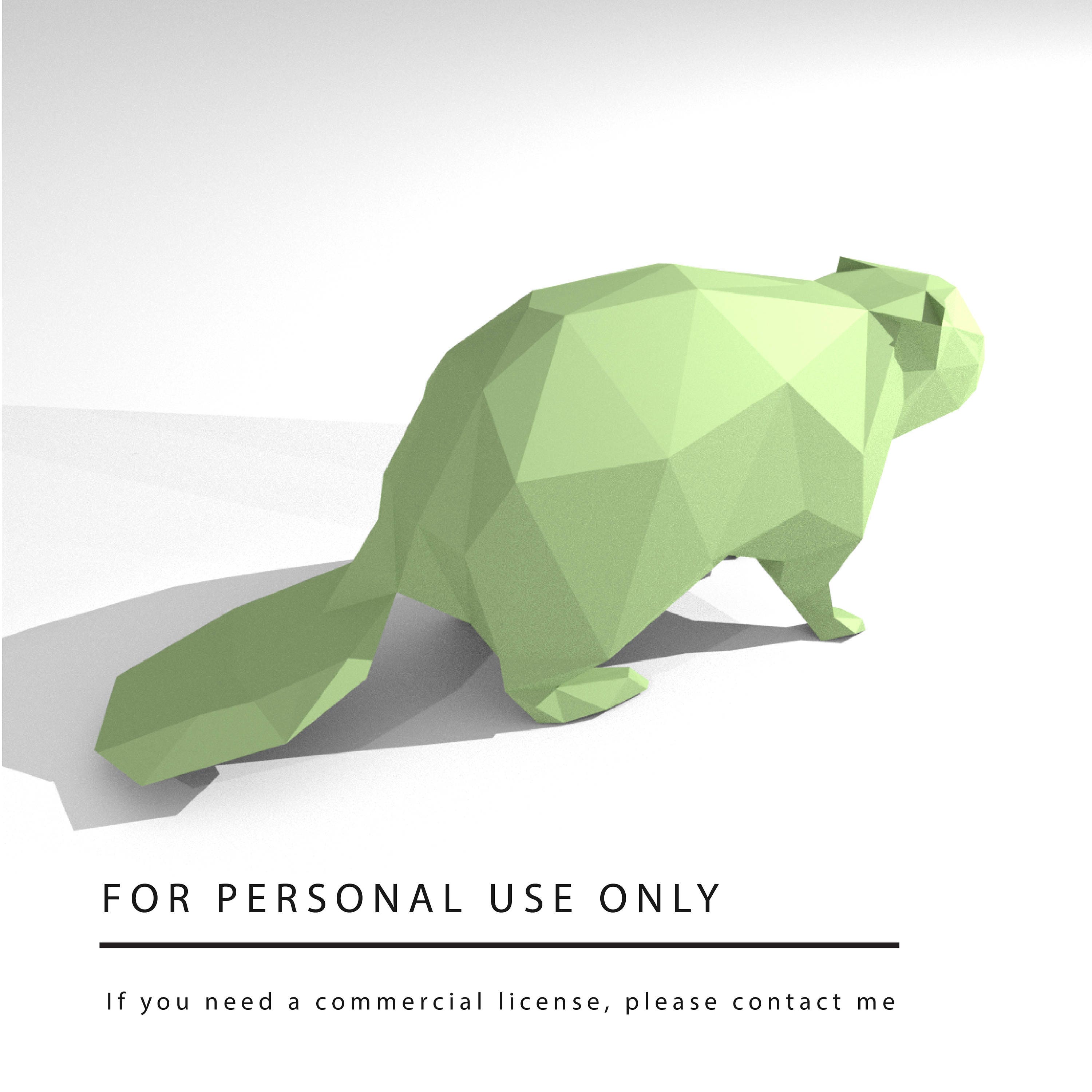 Beaver 3D Model for 3D Printing. Format STL - Etsy