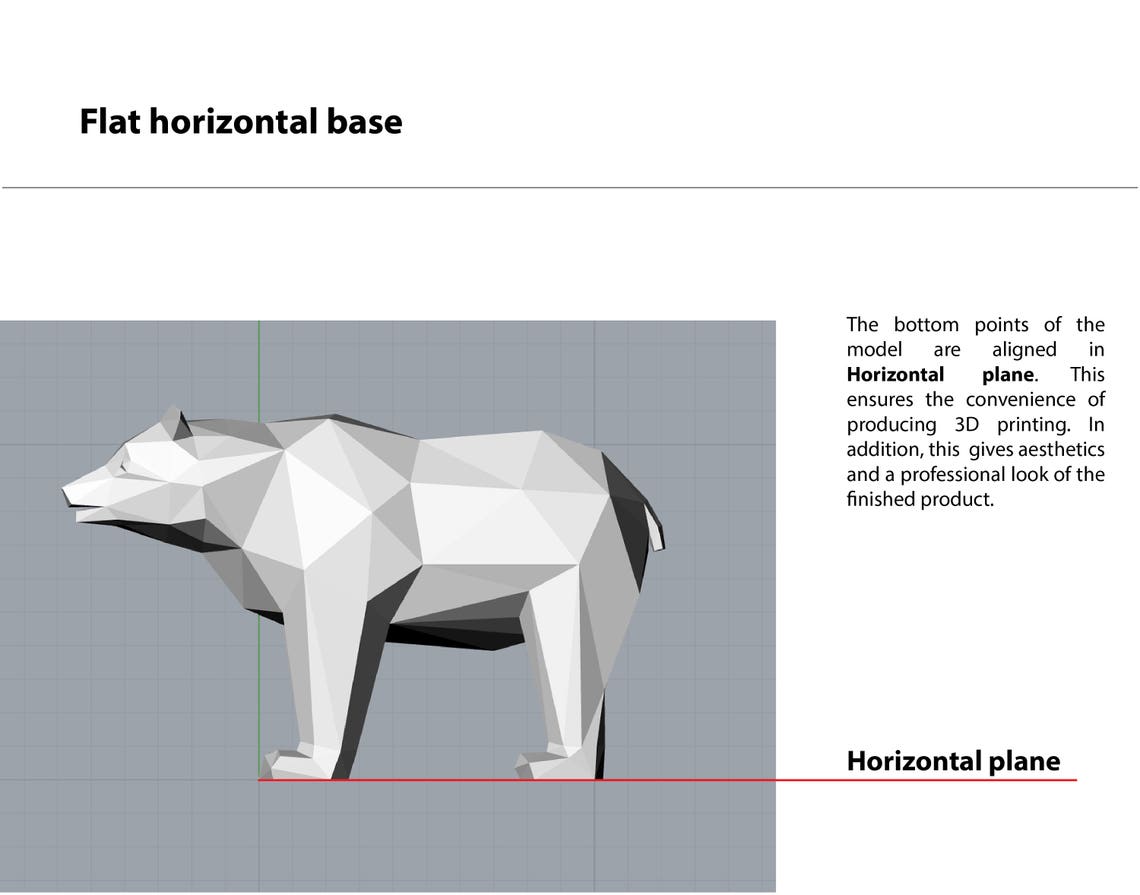 Bear 3D Model for 3D Printing. Format STL - Etsy
