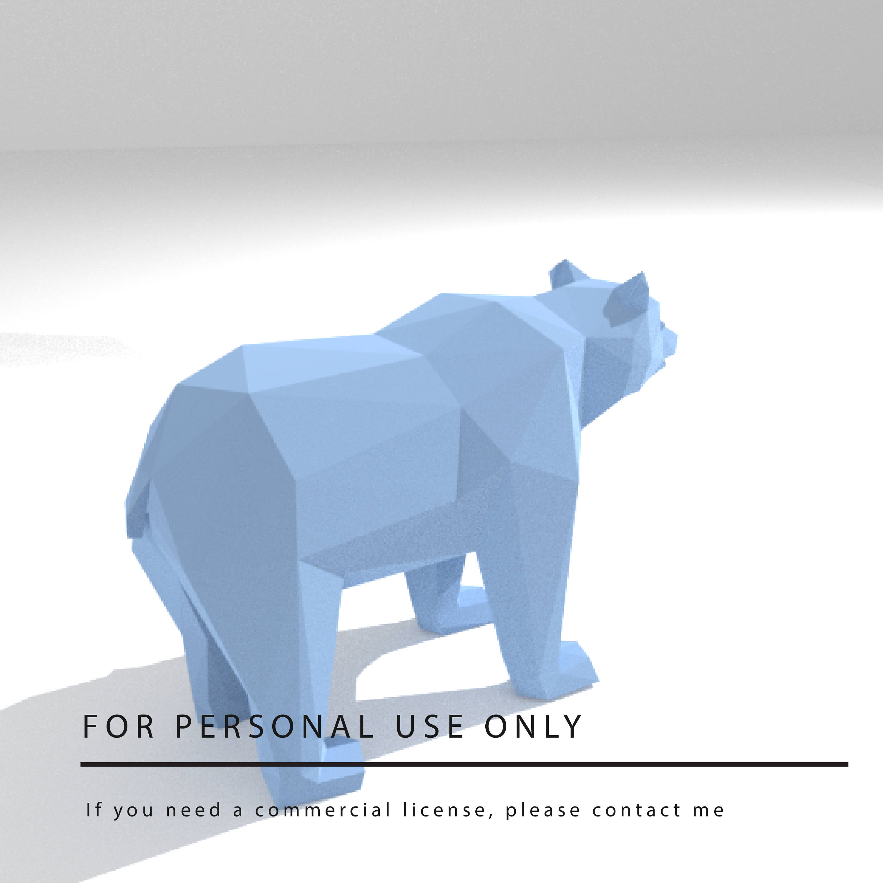 Bear 3D Model for 3D Printing. Format STL - Etsy