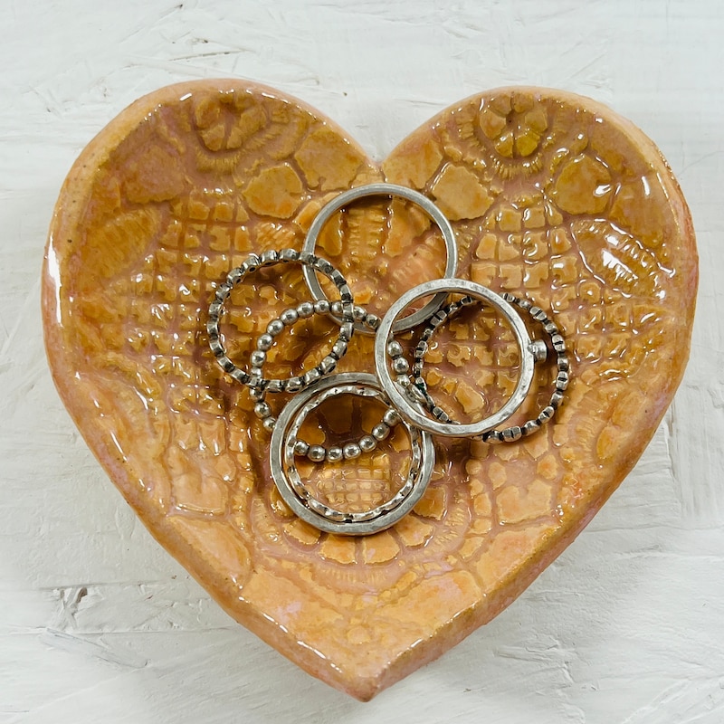 Heart Ring Dish - Etsy