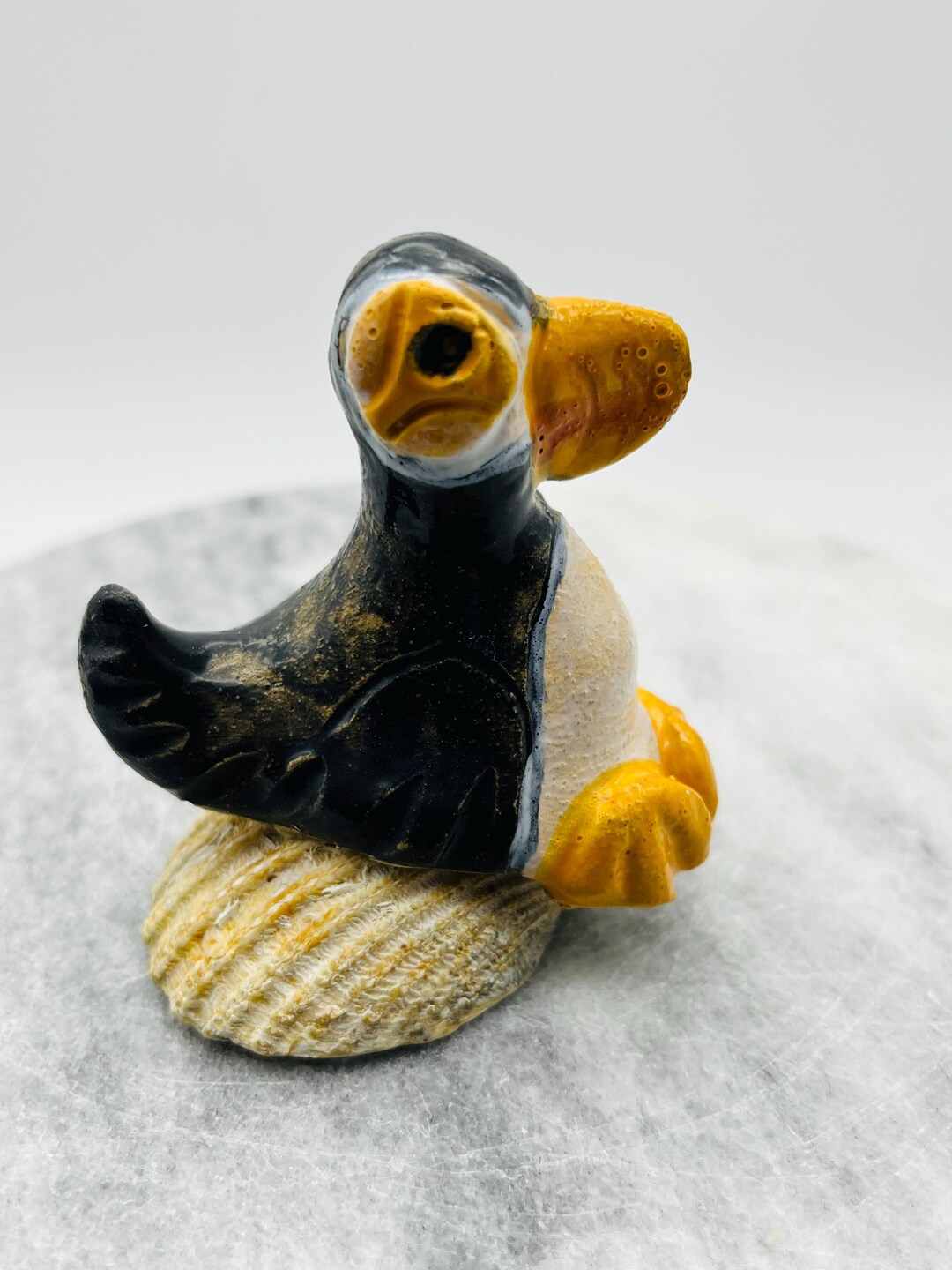 Handmade Puffin Ceramic Ornament: Whimsical Pottery Figurine - Etsy