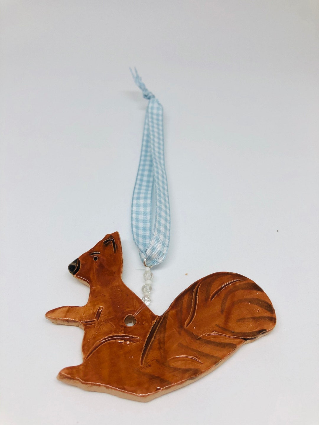 Handmade Pottery Squirrel, Ceramics, Squirrel Ornaments, Birthday ...