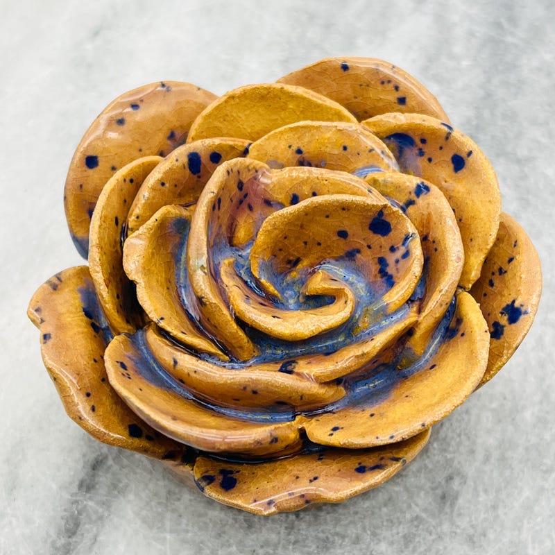 Ceramic Rose - Etsy