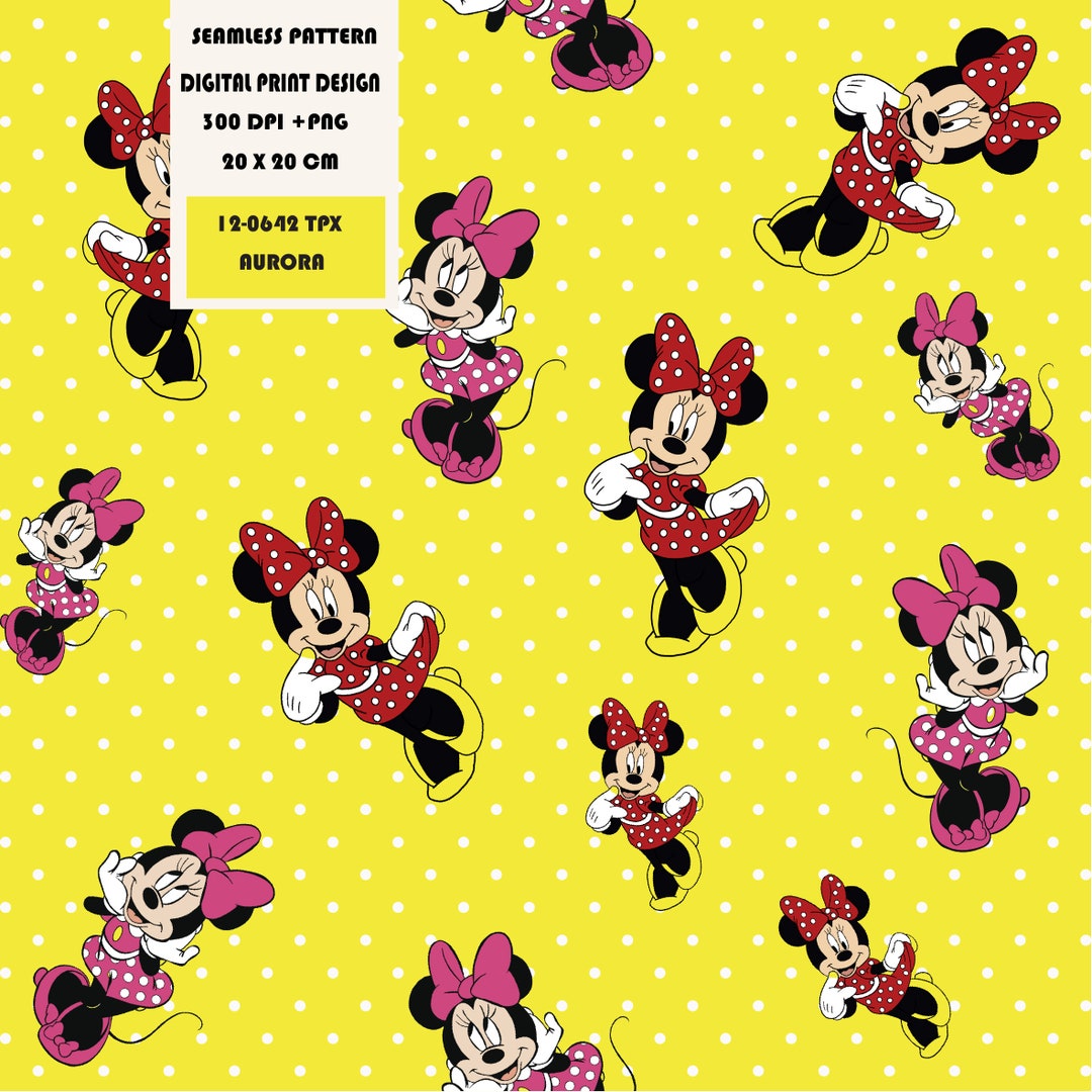 Mickey and Friends Cute Seamless Pattern Mouse Digital - Etsy