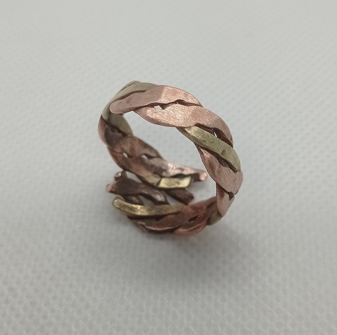 Brass and Copper Ring - Etsy
