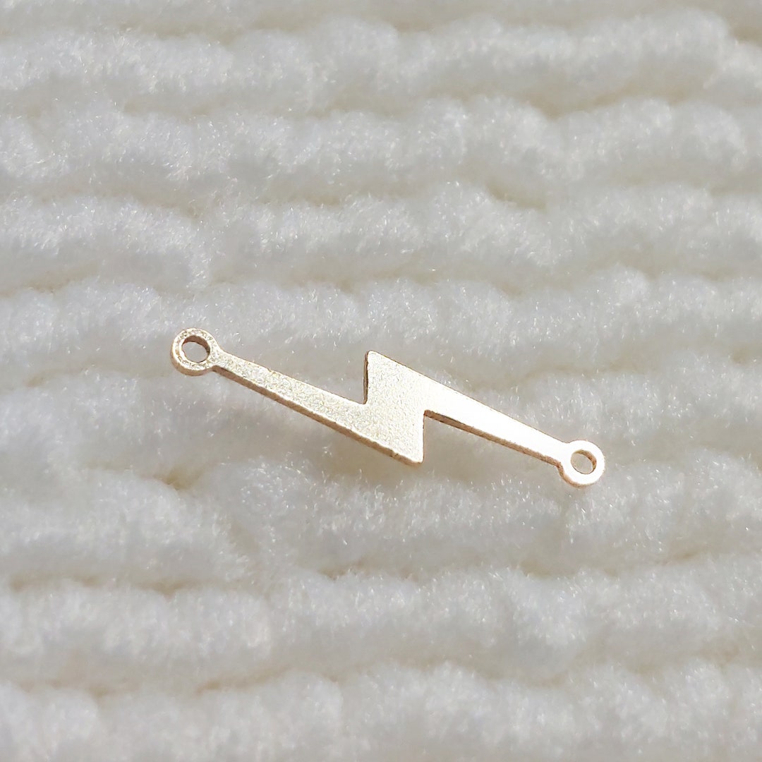 GF1604FLR2 Gold Filled (14KGF) 14.8 X 3.6mm Flash Connector 24ga for Bracelet Necklace Making ...