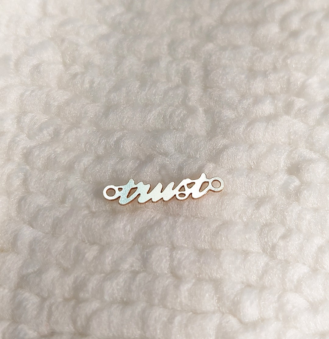 TU1533 Mini Size Word trust Connector 24ga 14.5 X 3.3mm for Bracelet ...
