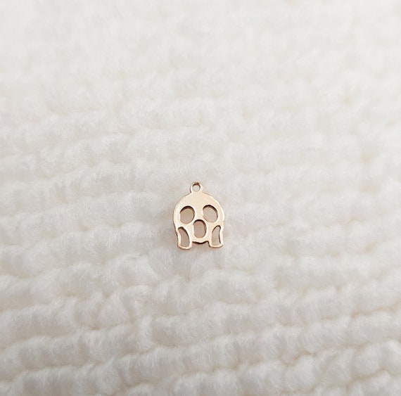 EMO6M7 Gold Filled 14KGF 6MM Emoji Screaming Face Charm 20ga - Etsy