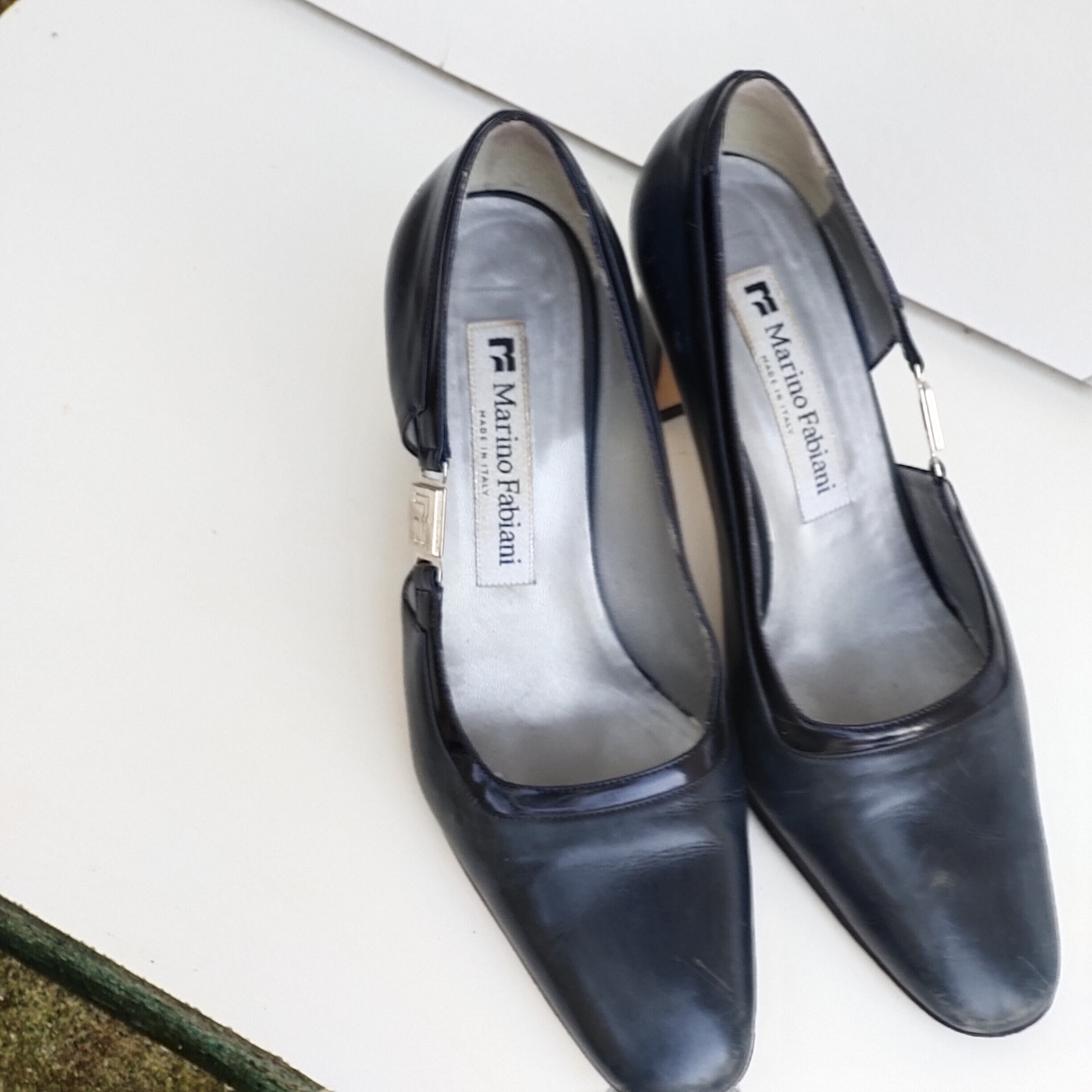 Woman Vero Cuoio Shoes Italian Leather Size 38 (7,5 ) Marino Woman Vero Cuoio Shoes Italian Leather Size 38 (7,5 ) Marino