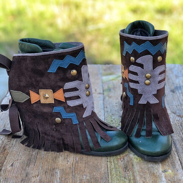 Tribal Boot Cuffs - Etsy