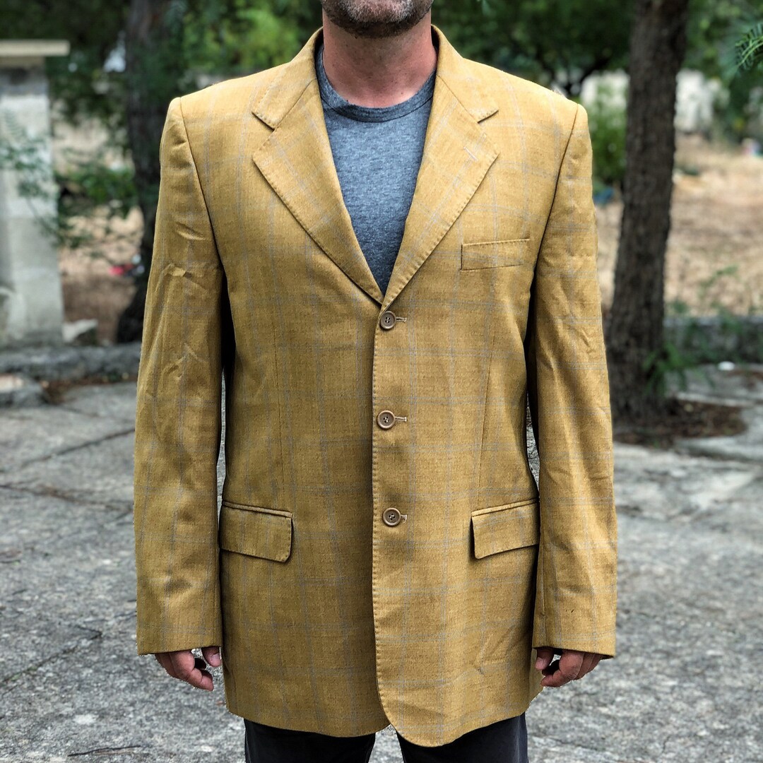 Vintage Plaid Wool Blazer for Men Retro Plus Size Suit Jacket XL/XXL - Etsy