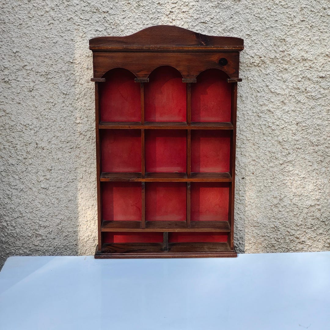 Wall Hanging Wood Nic Nac Shelf Display Caae - Etsy