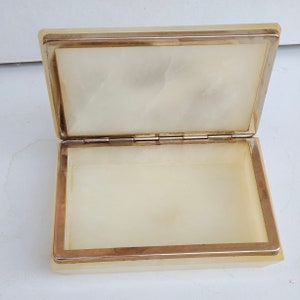 Vintage 70s Alabaster Jewelry Box With Lid Trinket Stone Small Case - Etsy