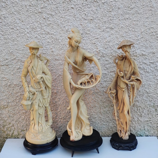 Tall Resin Chinese Statues - Etsy