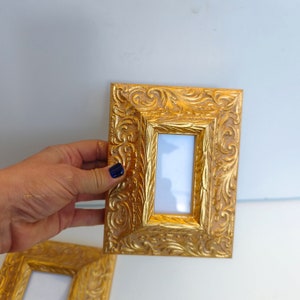 Vintage Wooden Photo Frames Ornate Tiny Picture Frames - Etsy