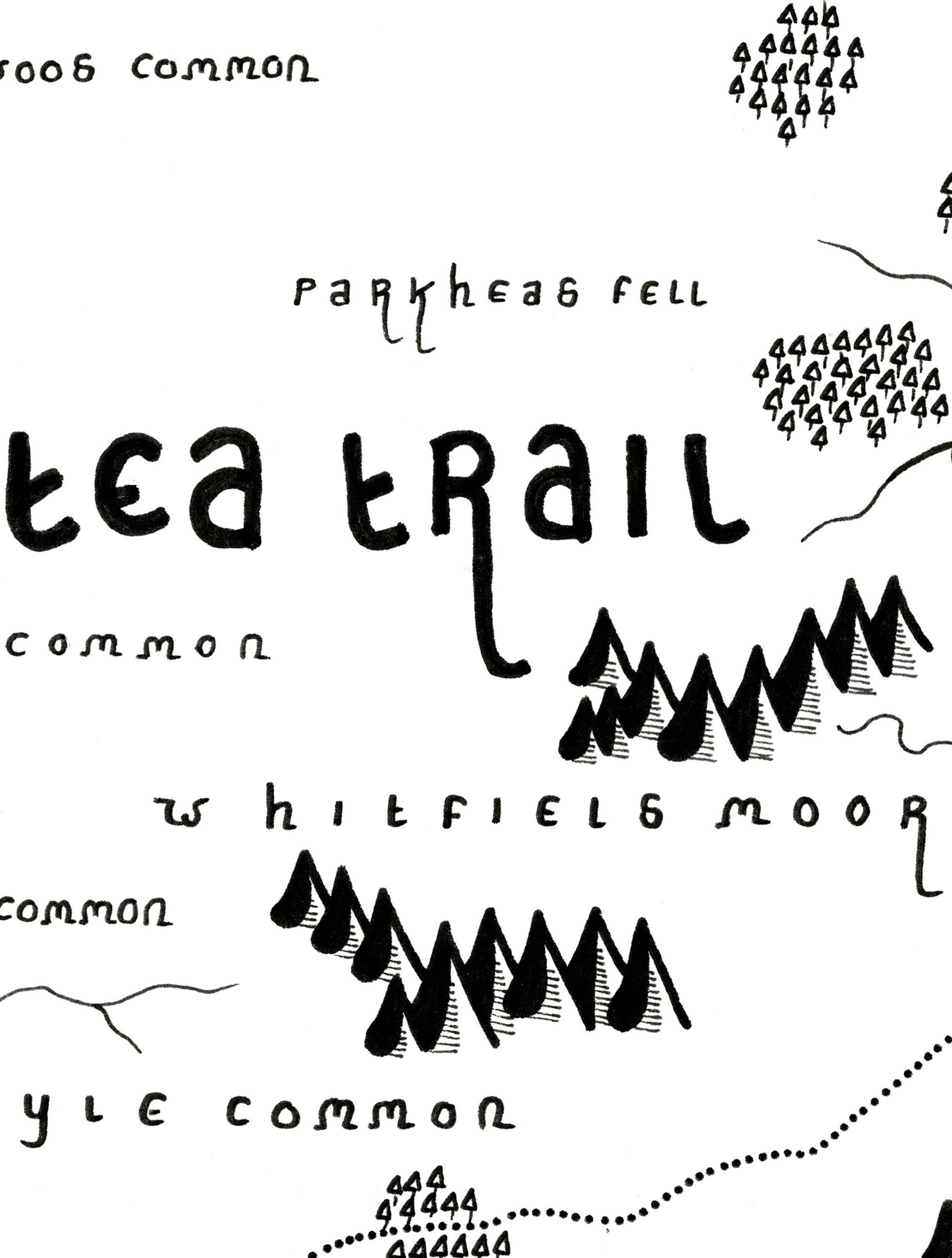 ISAAC'S TEA TRAIL Map Print | Trail Map | Minimalist Map Art | Wall Art ...