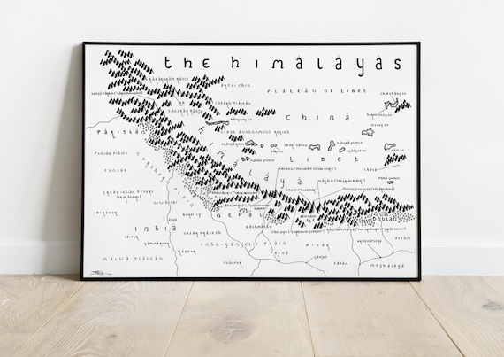 Himalayas On World Map