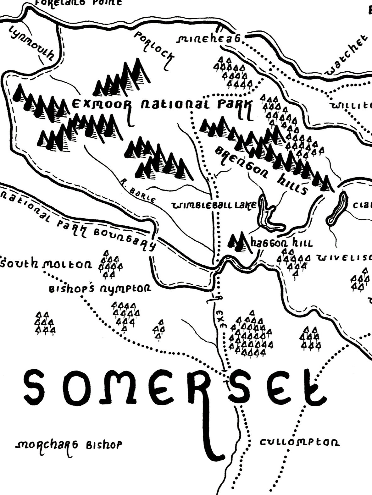 SOMERSET County Map Print | County Map | Minimalist Map Art | Wall Art ...