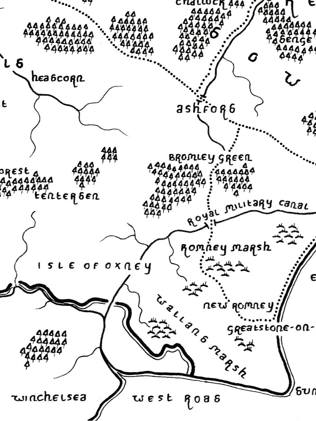 KENT County Map Print County Map Minimalist Map Art Wall - Etsy