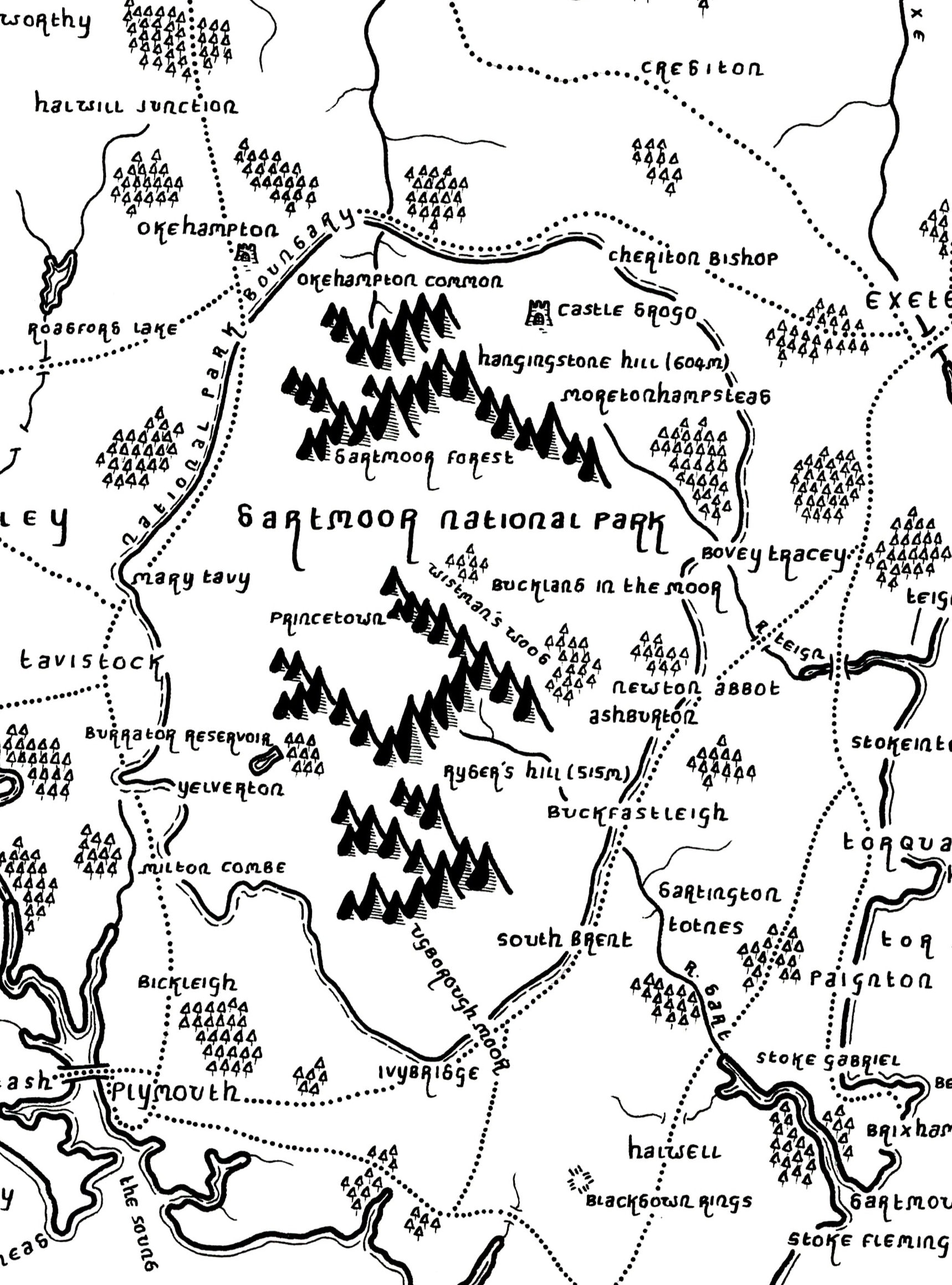 DEVON County Map Print County Map Minimalist Map Art - Etsy UK