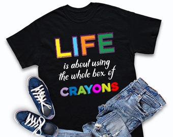 Crayon shirt | Etsy