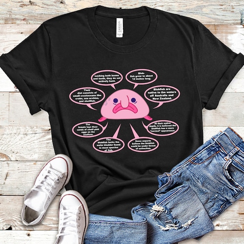 Blobfish Shirt Blobfish Gift Fish Lover Shirt Fish Shirt - Etsy