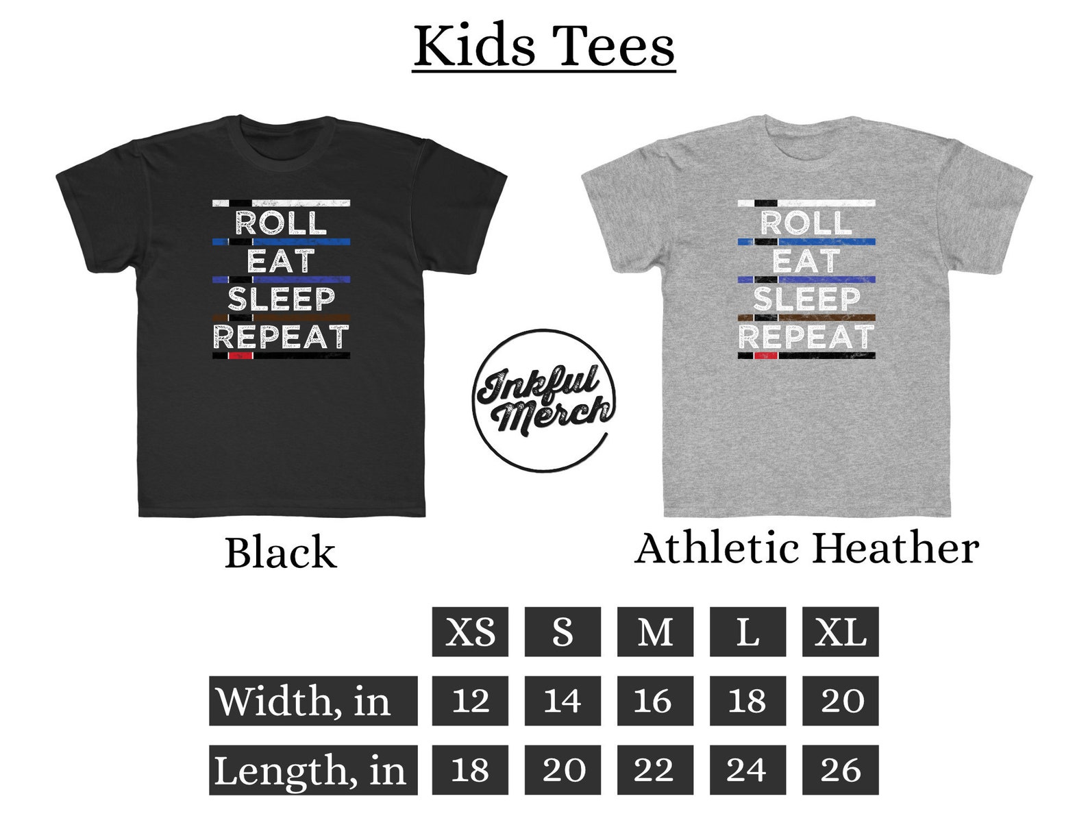 Roll Eat Sleep Repeat Jiu Jitsu Shirt Tank Top Hoodie Bjj - Etsy