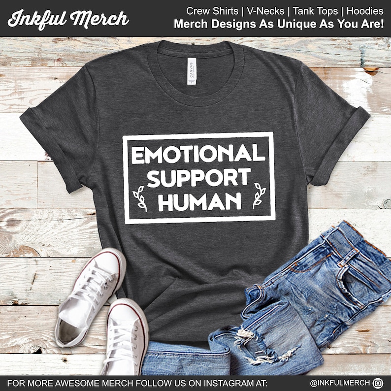 Emotional Support Human Shirt | Etsy