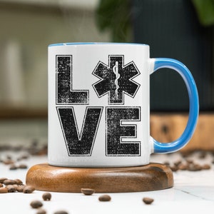 Emt Gifts, Emt Love Mug, Paramedic Gift, Paramedic Mug, Ems Week Gifts ...