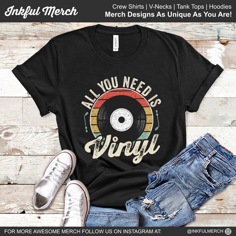 Vinyl Shirt - Etsy