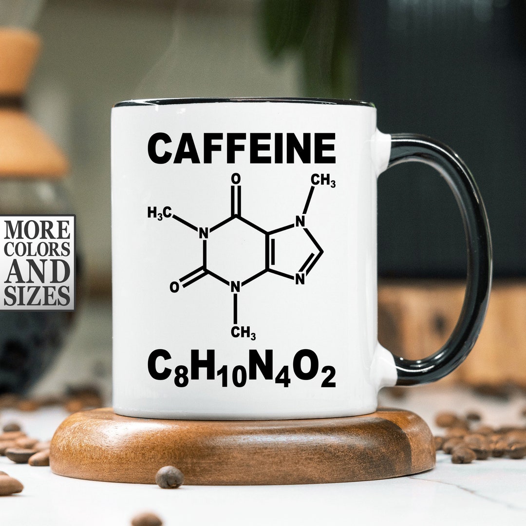 Caffeine Molecular Structure Coffee Lover Mug | C8H10N4O2 Coffee Cup ...