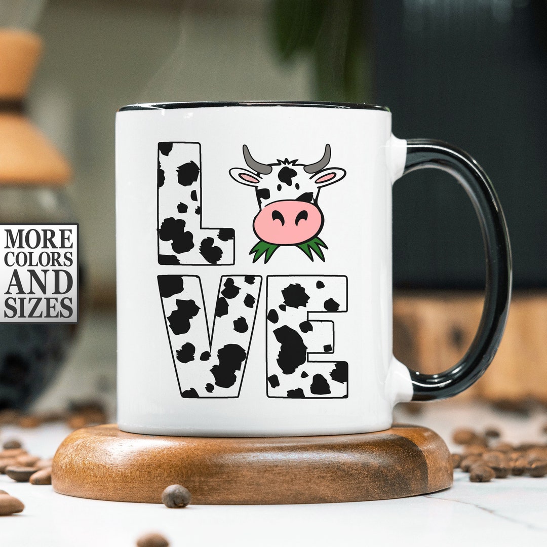 Cow Mug, Cow Cup, Cow Print Cup, Cow Print Gifts, Cow Lovey, Cow Lover ...