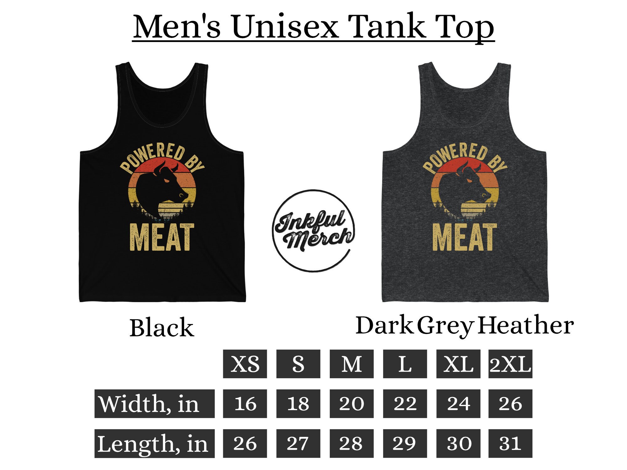 Powered by Meat Meat Lover Shirt Carnivore Shirt Tank Top - Etsy