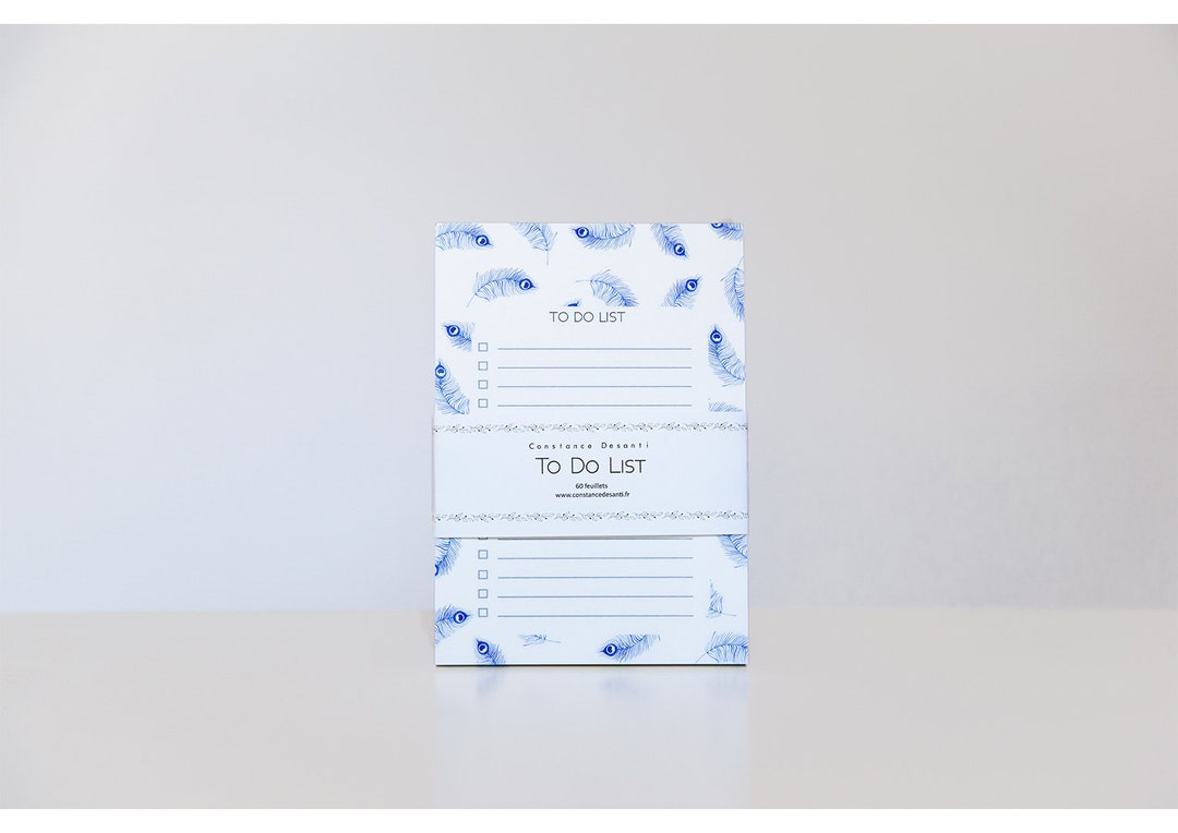 To Do List feather, to Do, Notepad, Notepad, Stationery, Stationery - Etsy