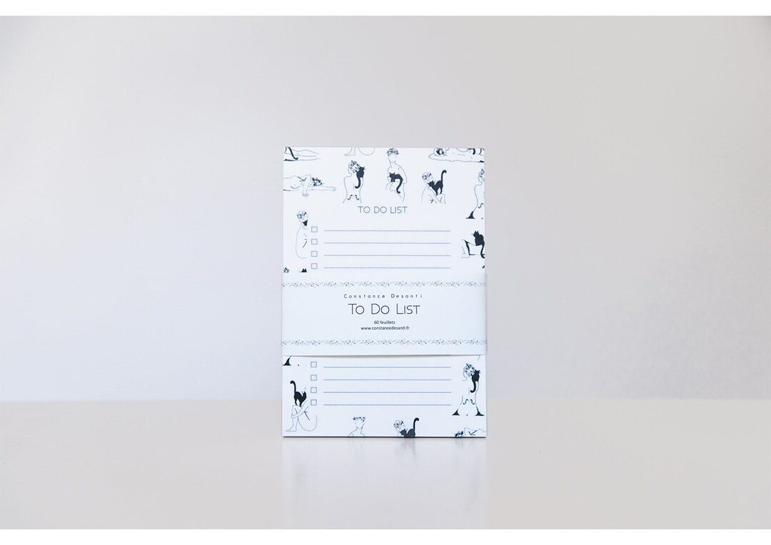 To Do List cat, to Do, Notepad, Notepad, Stationery, Stationery - Etsy