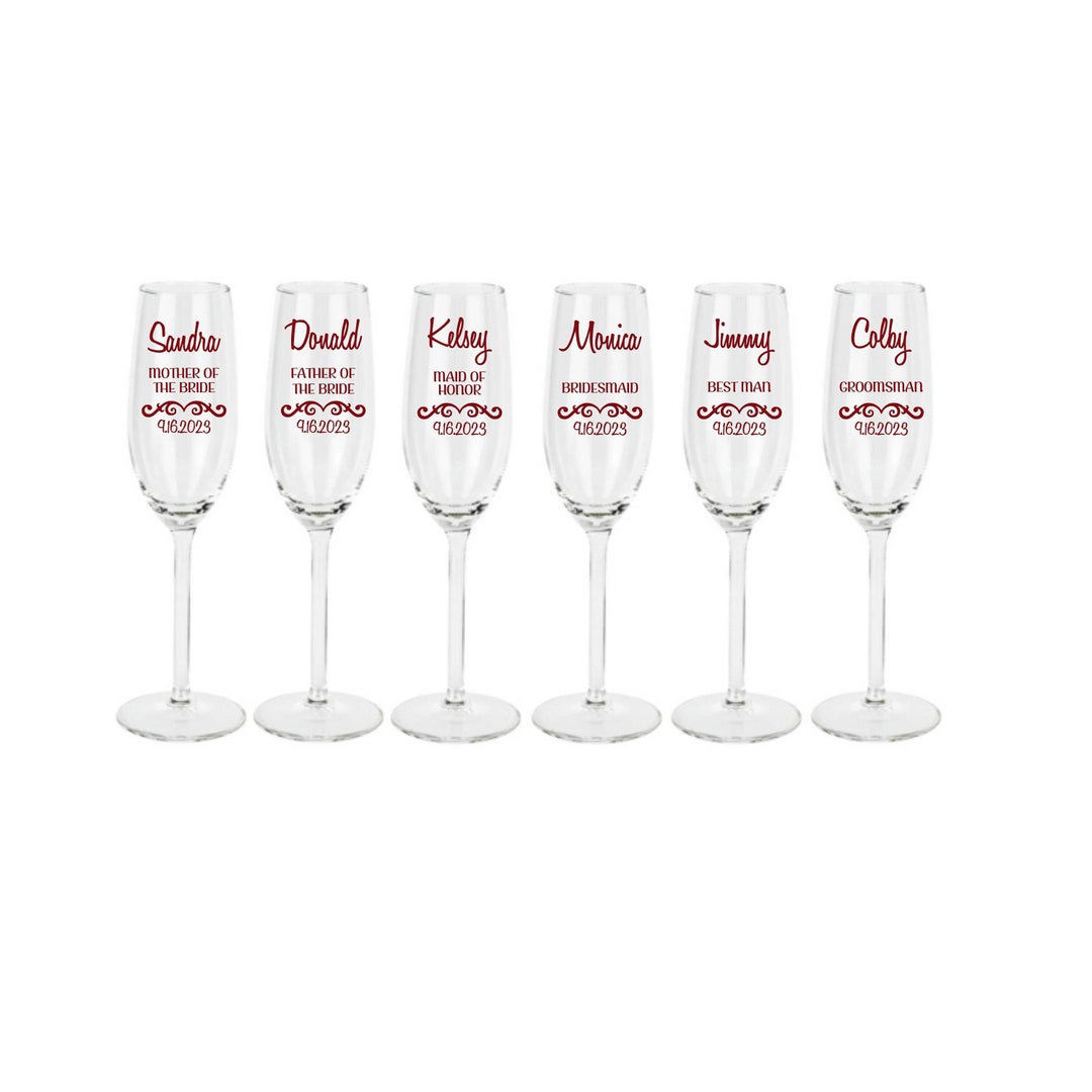 Personalized Champagne Flutes, Wedding Champagne Flutes, Toasting ...