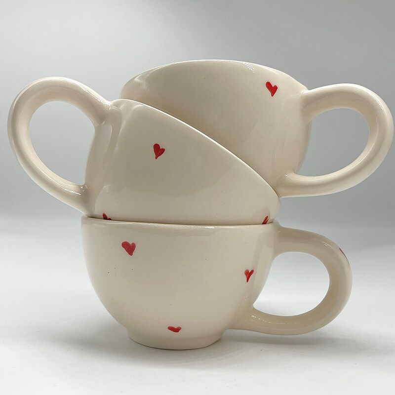 Red Heart Mug - Etsy