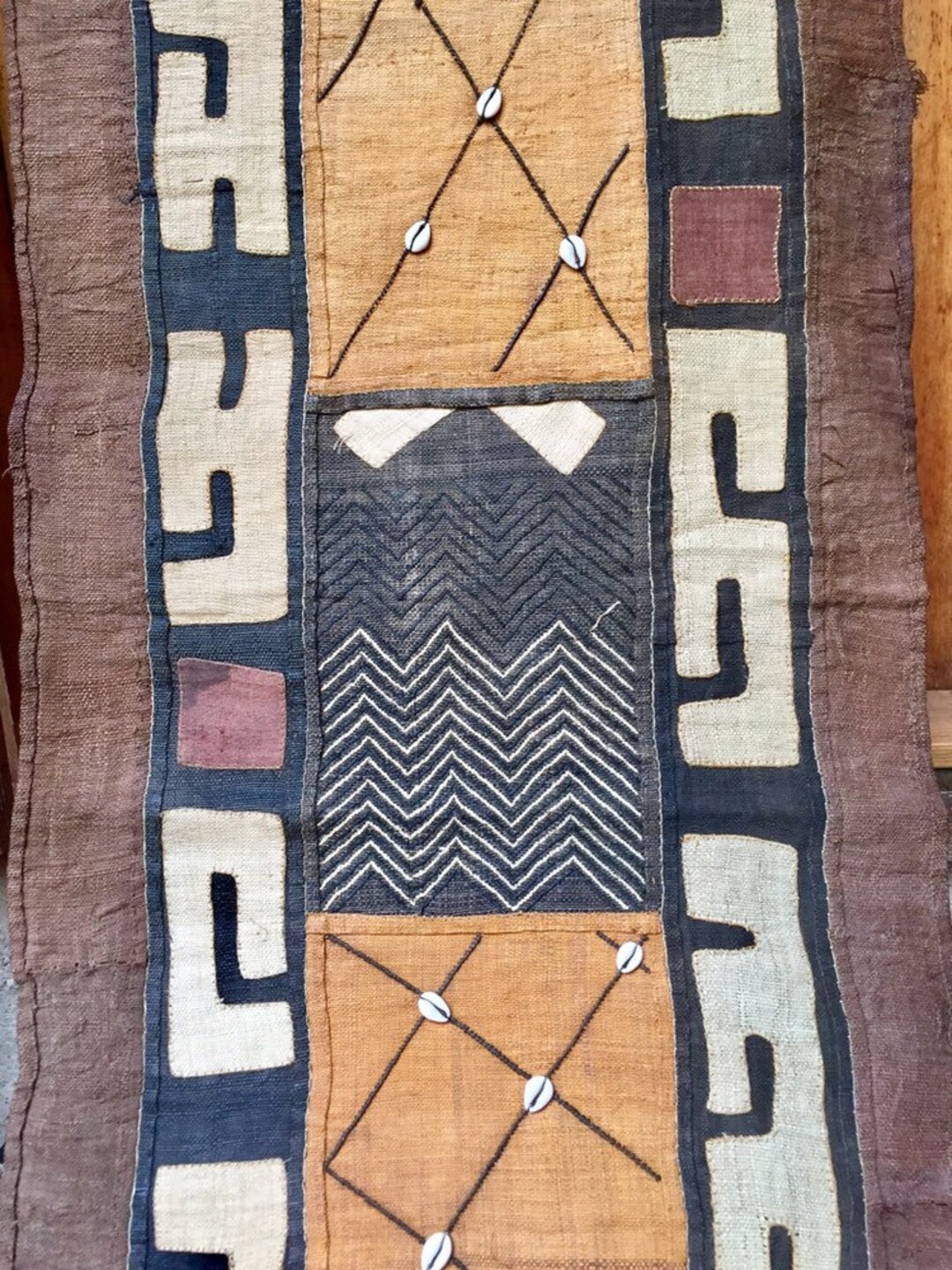 Long Kuba Cloth // Congo // Raffia // Vintage African Textile - Etsy