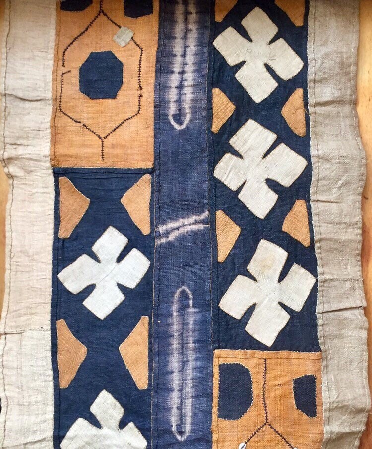 Long Kuba Cloth // Congo // Raffia // Vintage African Textile - Etsy