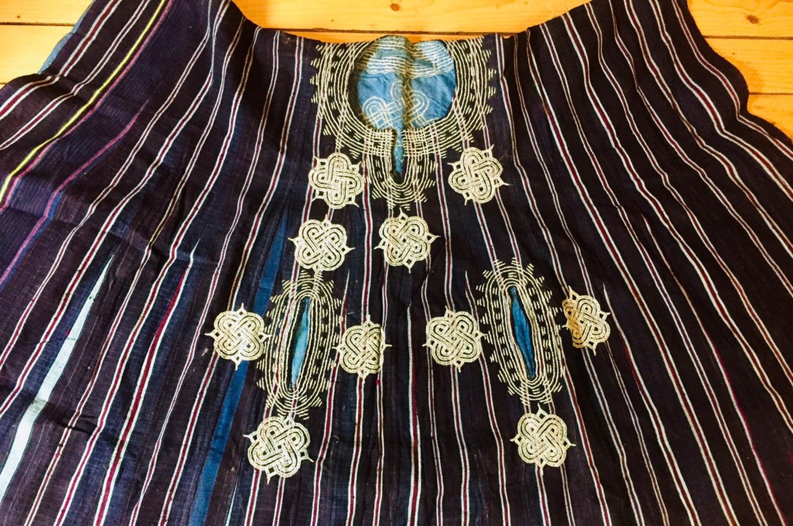 Large Antique Ase Oke Shirt // Handwoven Strip Cloth // Yoruba | Etsy