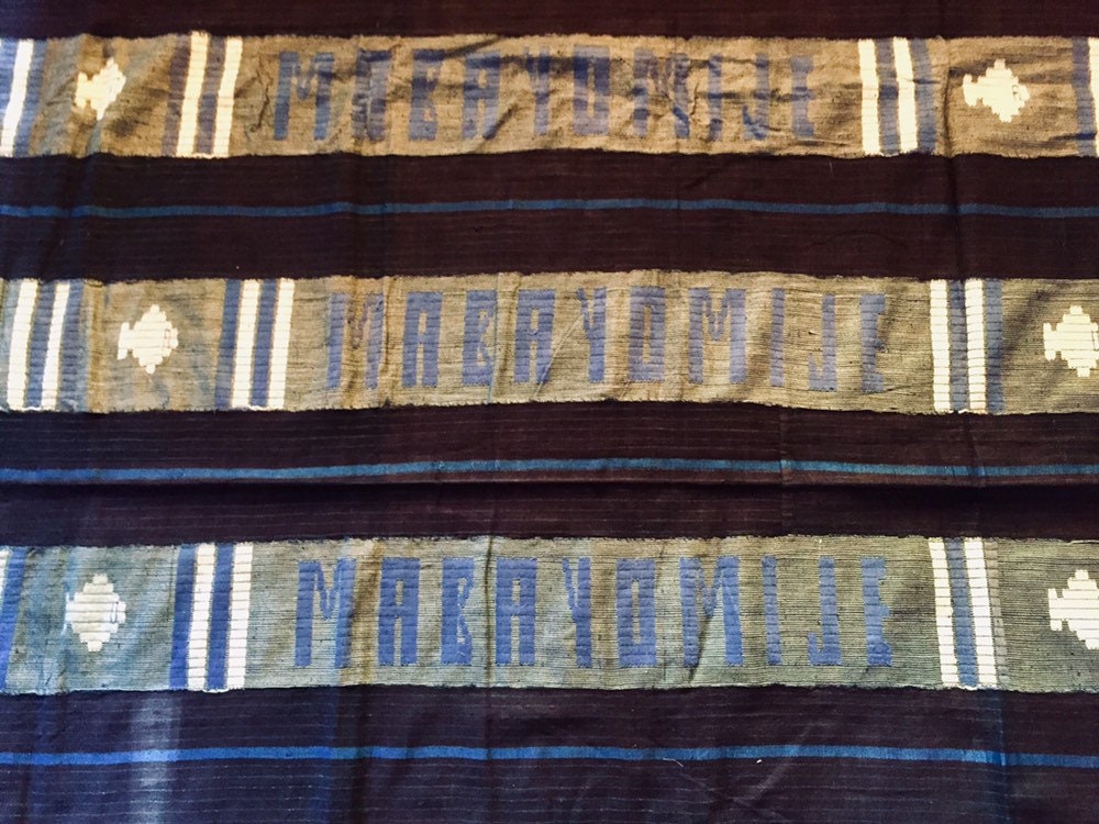 Large Antique Ase Oke// Handwoven Strip Cloth // Yoruba Land Nigeria ...