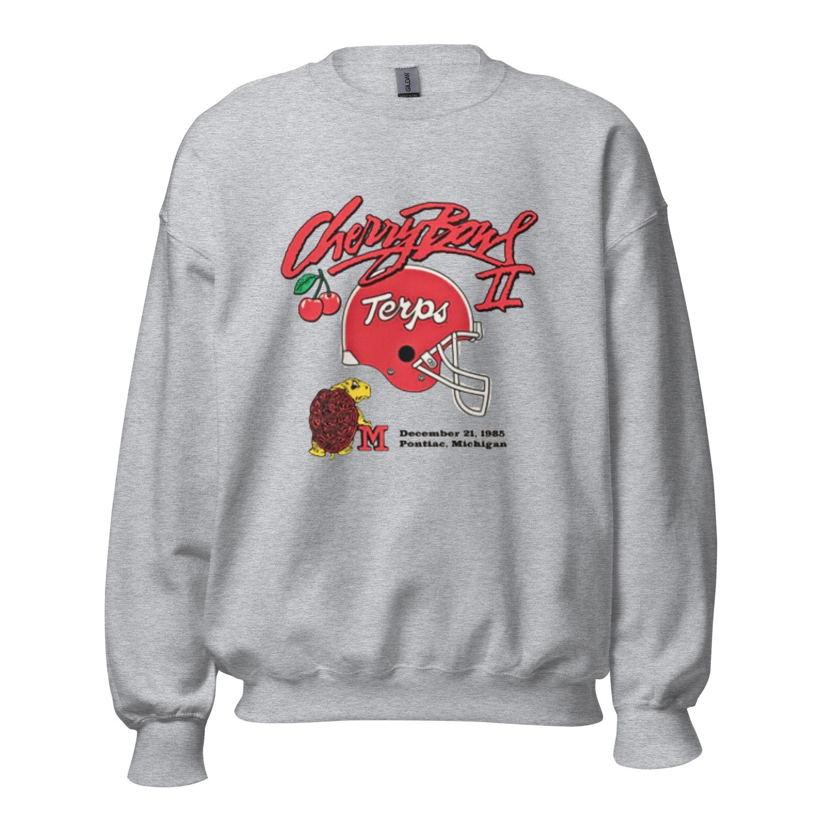 University of Maryland Terps Umb Vintage Retro Printed Football ...