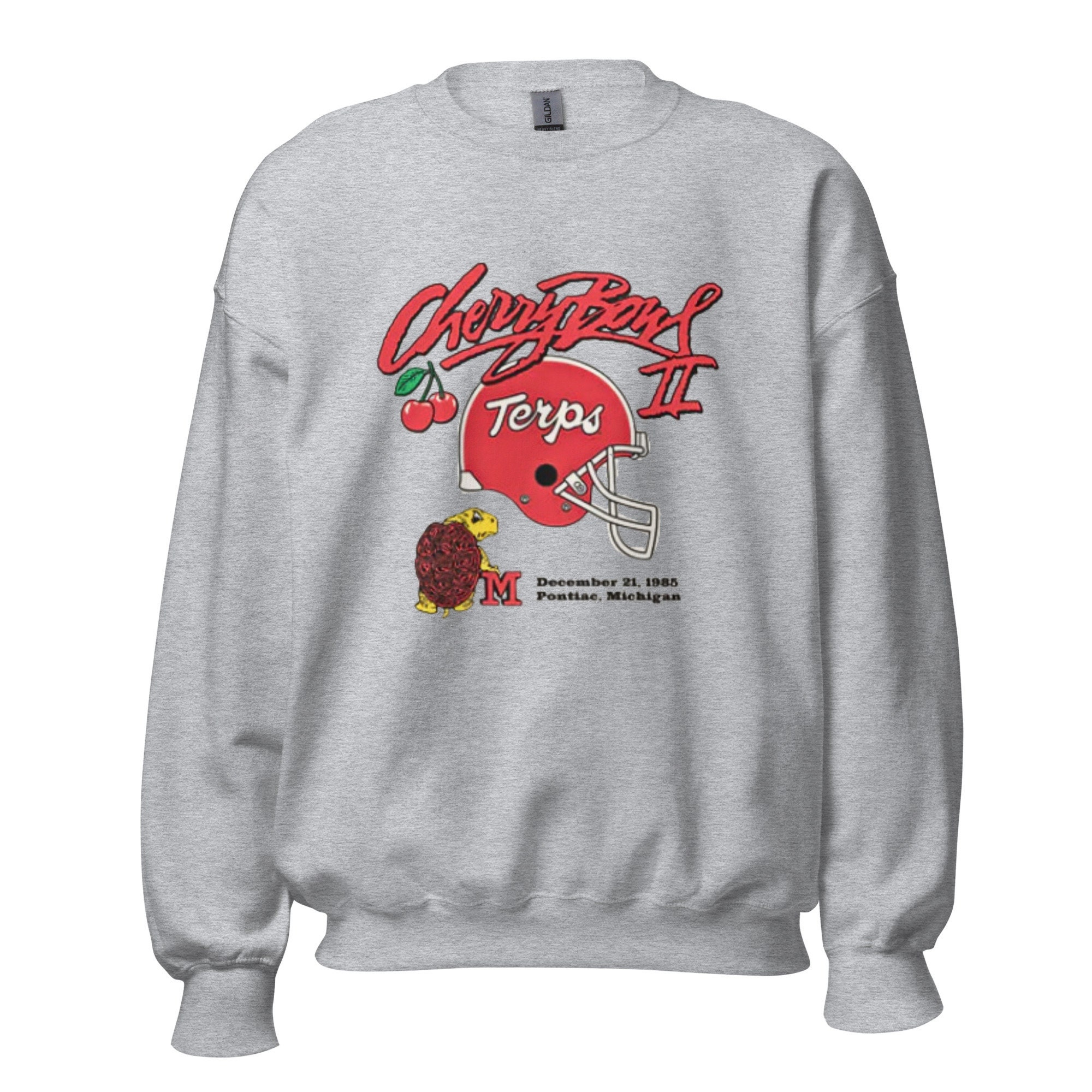 University of Maryland Terps Umb Vintage Retro Printed Football ...