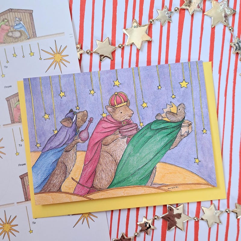 Three Kings Card - Etsy