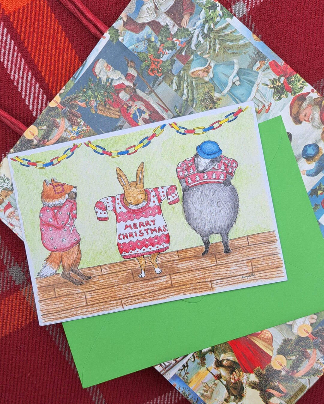The Wrong Christmas Jumper Christmas Card - Etsy UK