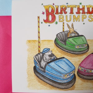 Birthday Bumps Dodgems Card - Etsy